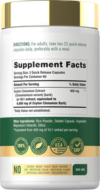 Ceylon cinnamon capsules for digestion