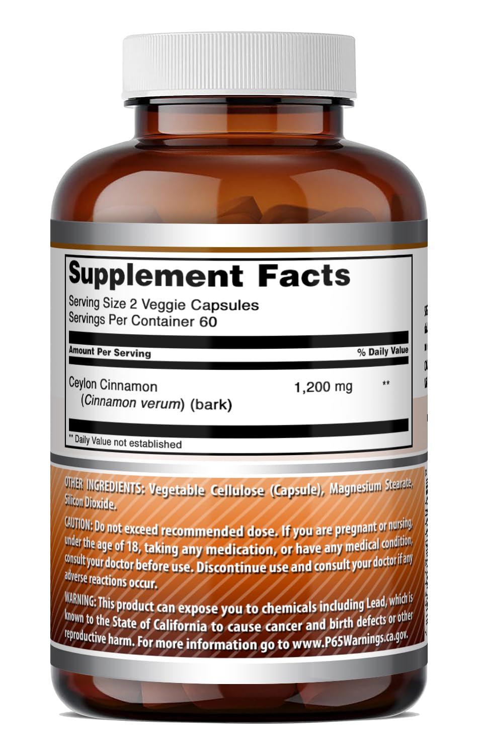 Ceylon cinnamon capsules for digestive support