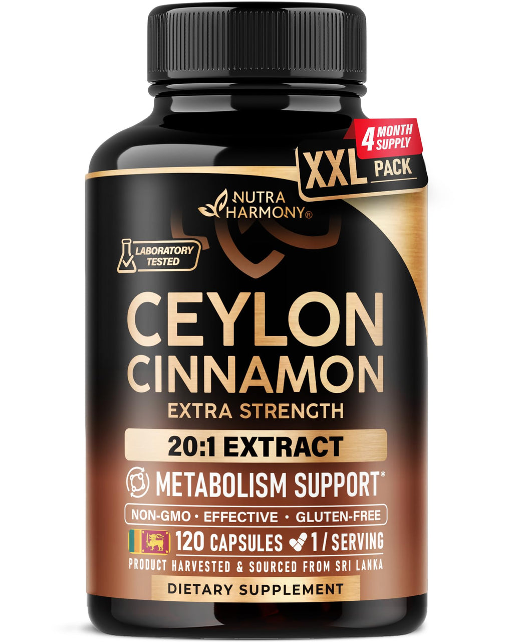 Ceylon cinnamon capsules for energy