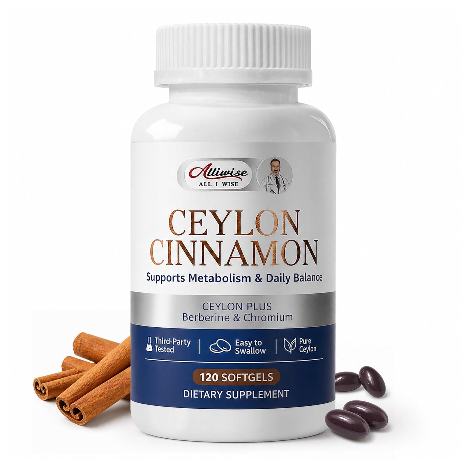 Ceylon cinnamon capsules for health