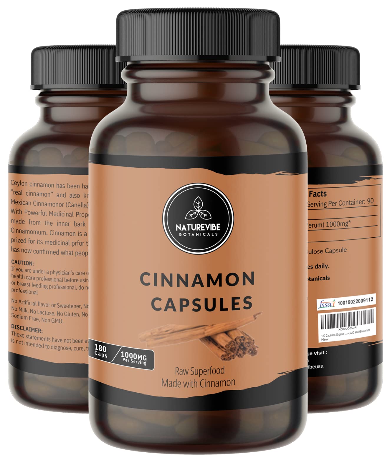Ceylon cinnamon capsules for health
