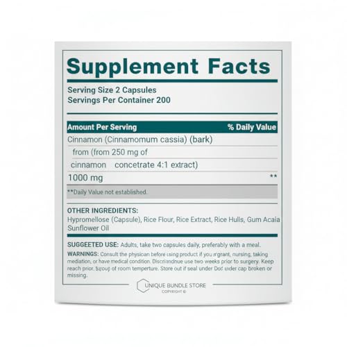 Ceylon cinnamon capsules for weight management