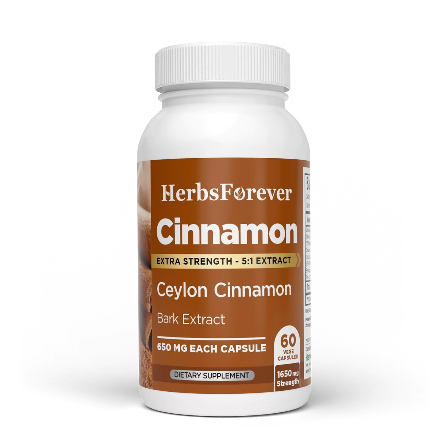 Ceylon cinnamon capsules for wellness