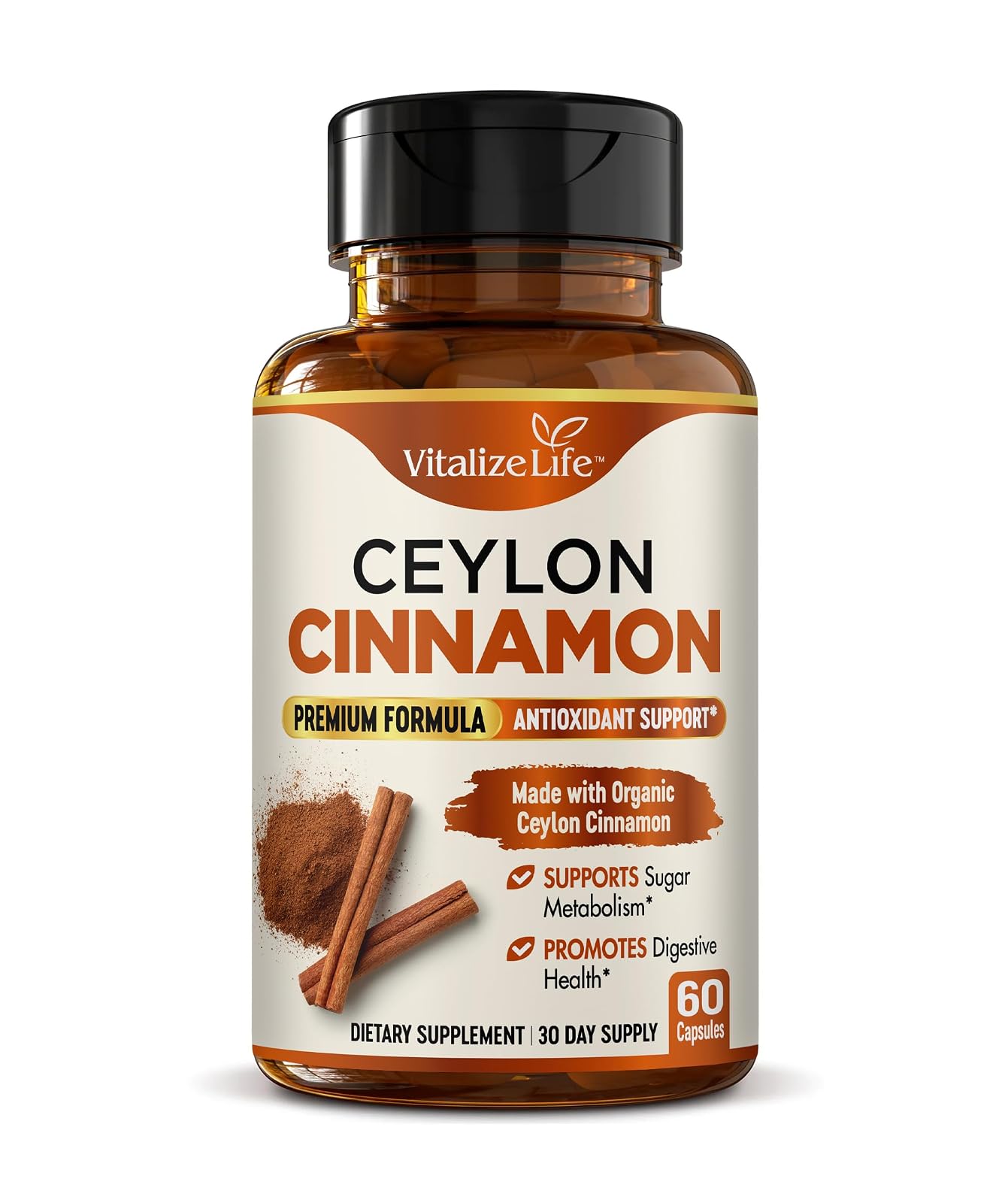 Ceylon cinnamon capsules for wellness