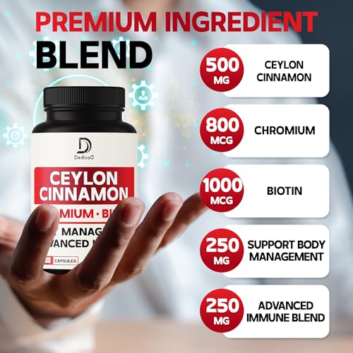 Ceylon cinnamon capsules with biotin