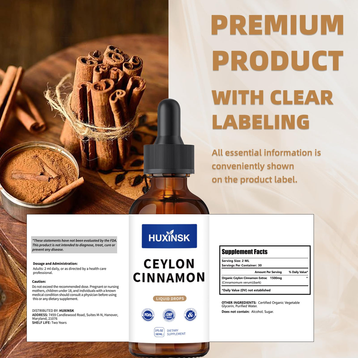 Ceylon cinnamon drops for digestion