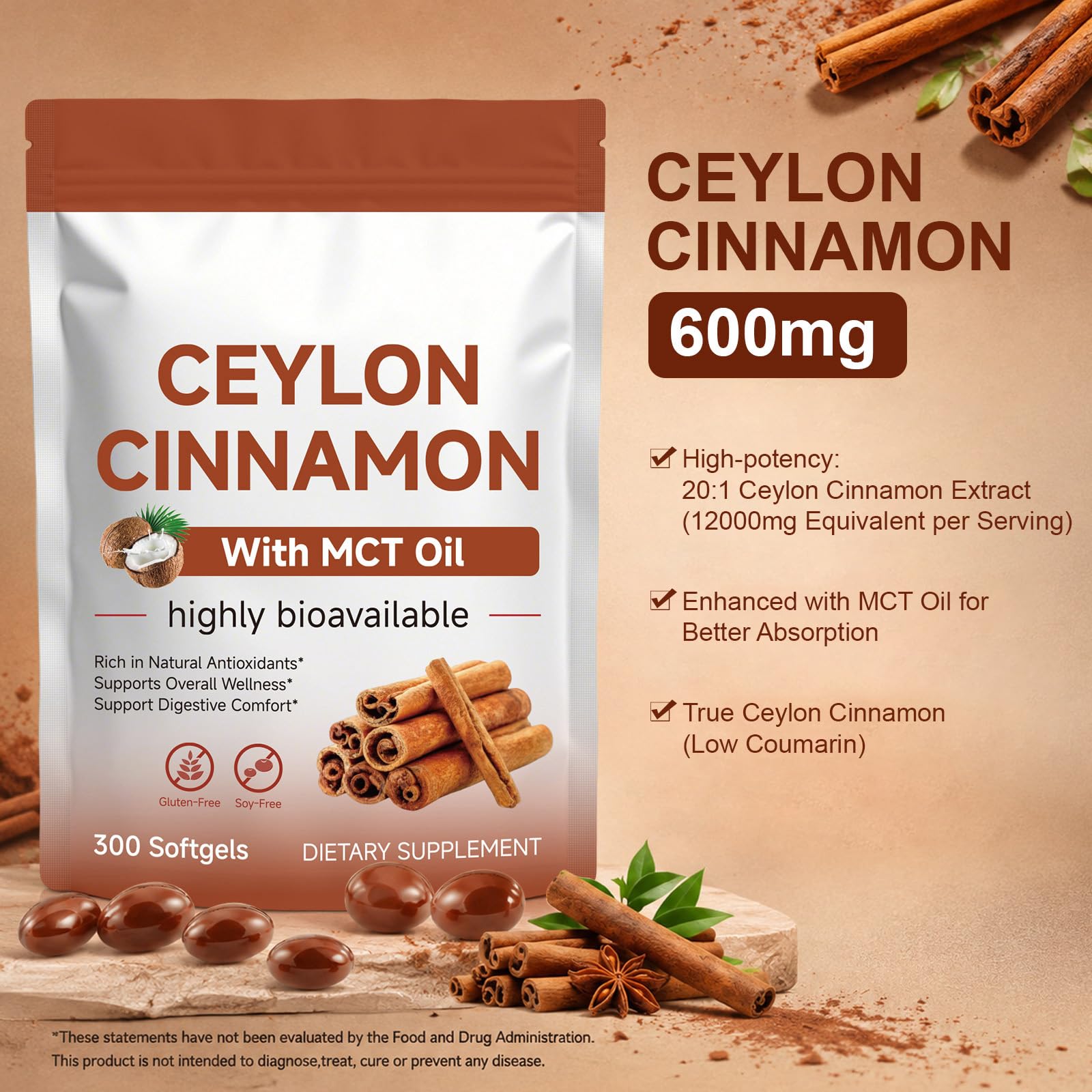 Ceylon cinnamon for digestive health