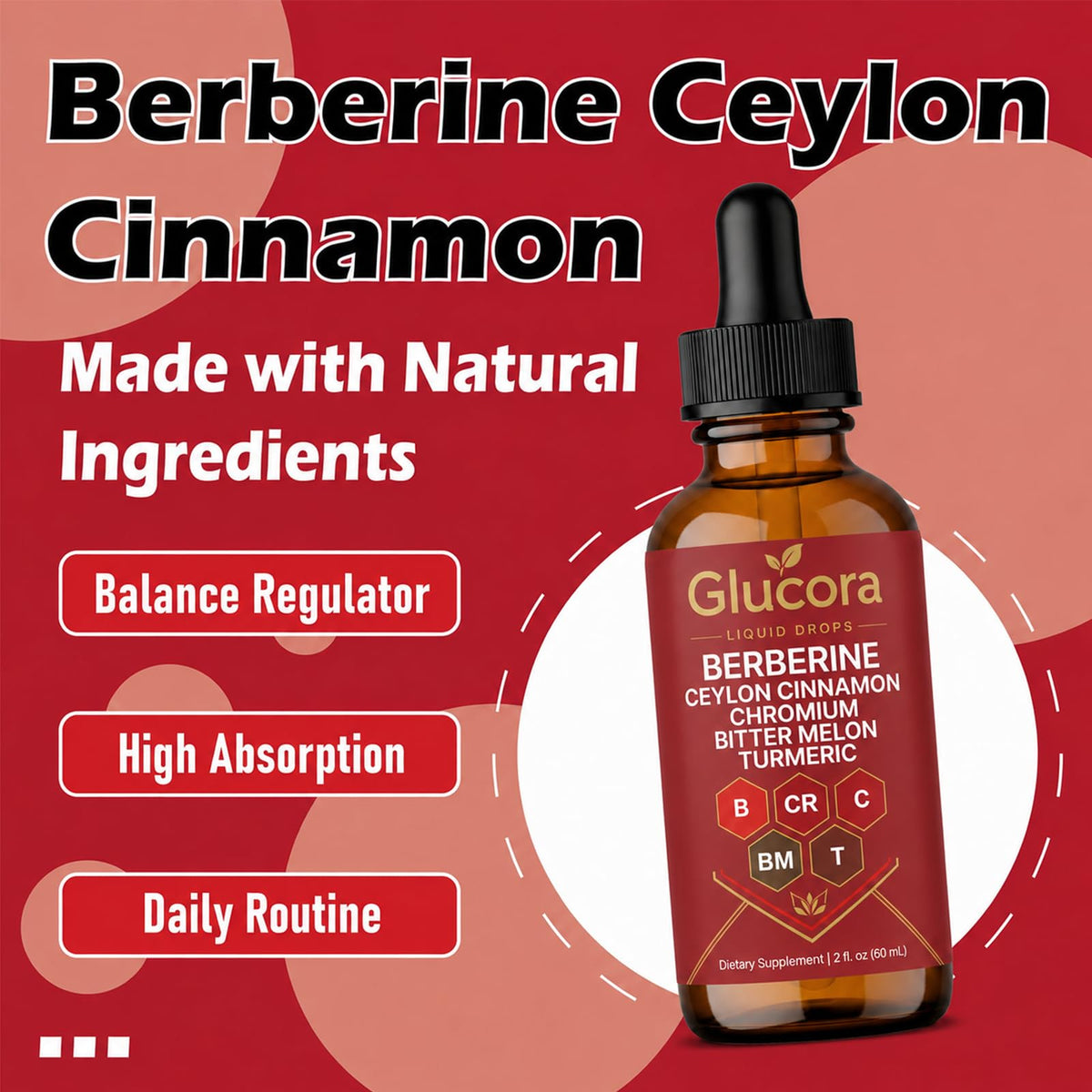 Ceylon cinnamon herbal supplement drops