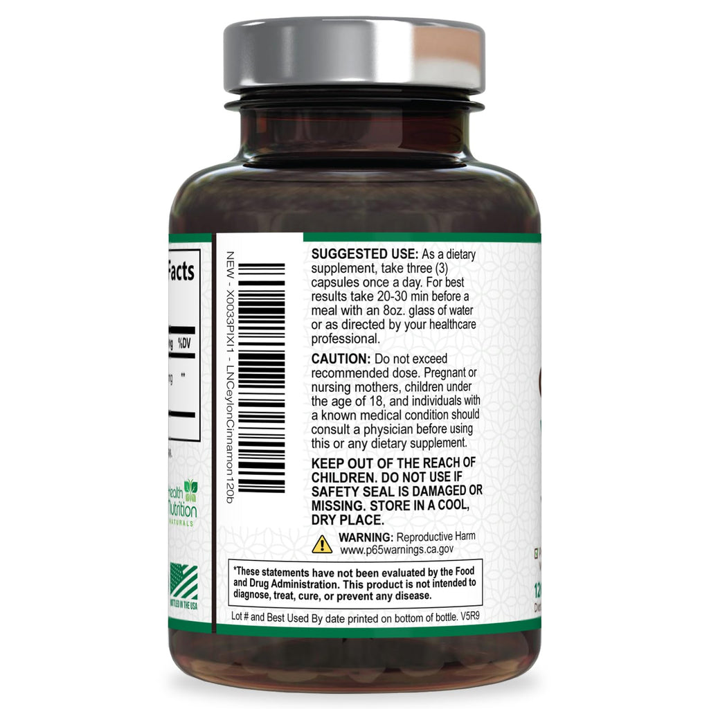 Ceylon cinnamon herbal supplement for vitality