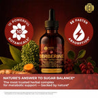 Ceylon cinnamon infused berberine drops
