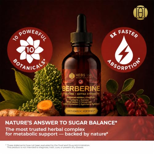 Ceylon cinnamon infused berberine drops