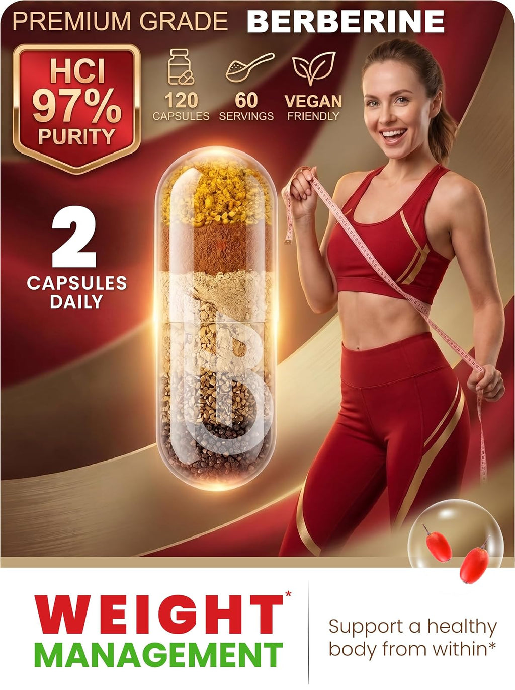 Ceylon cinnamon infused berberine supplement