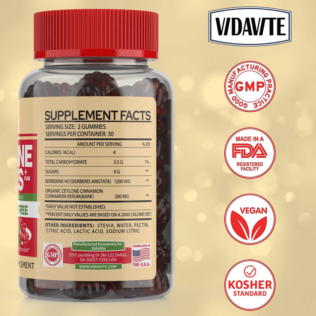 Ceylon cinnamon infused berberine supplements