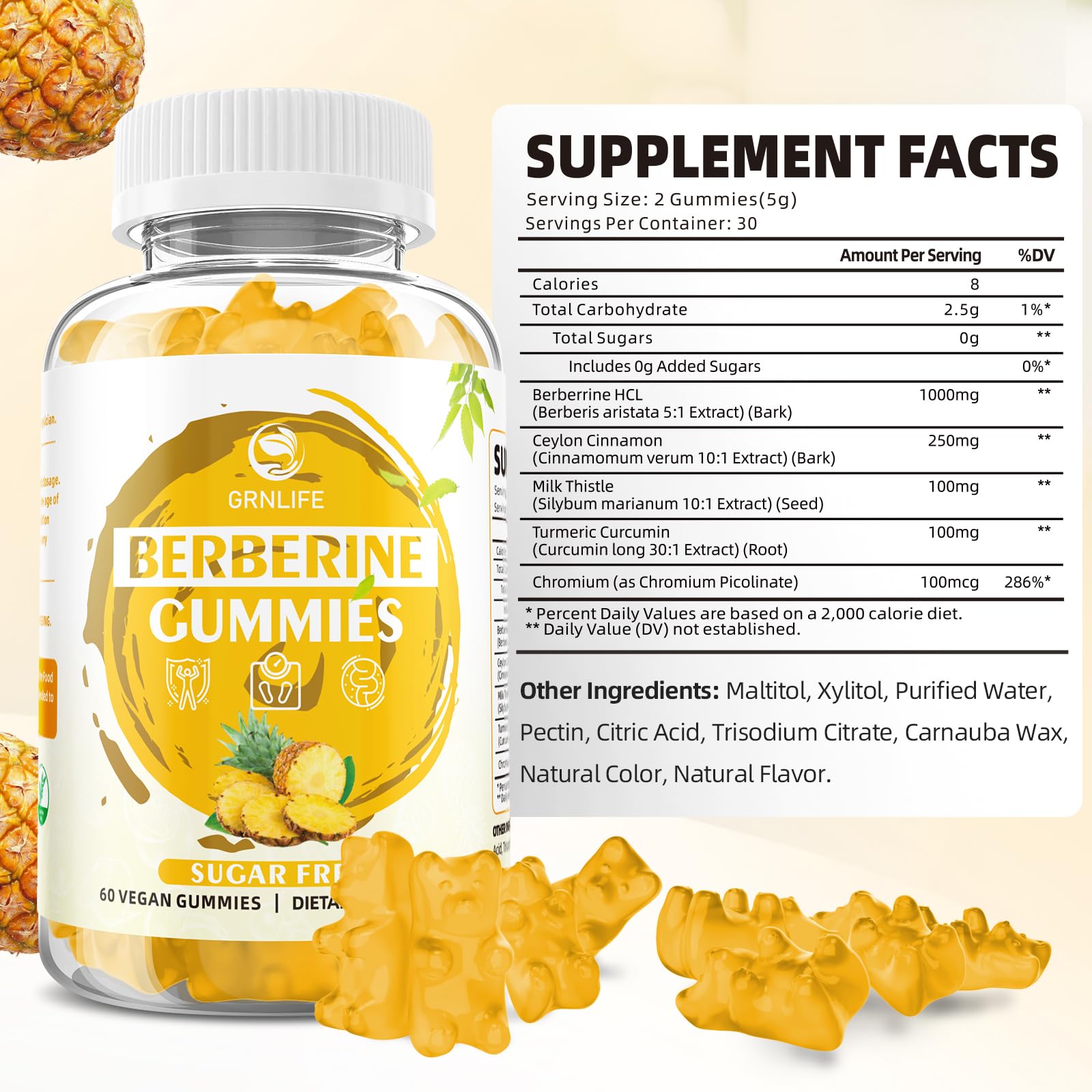 Ceylon cinnamon infused berberine