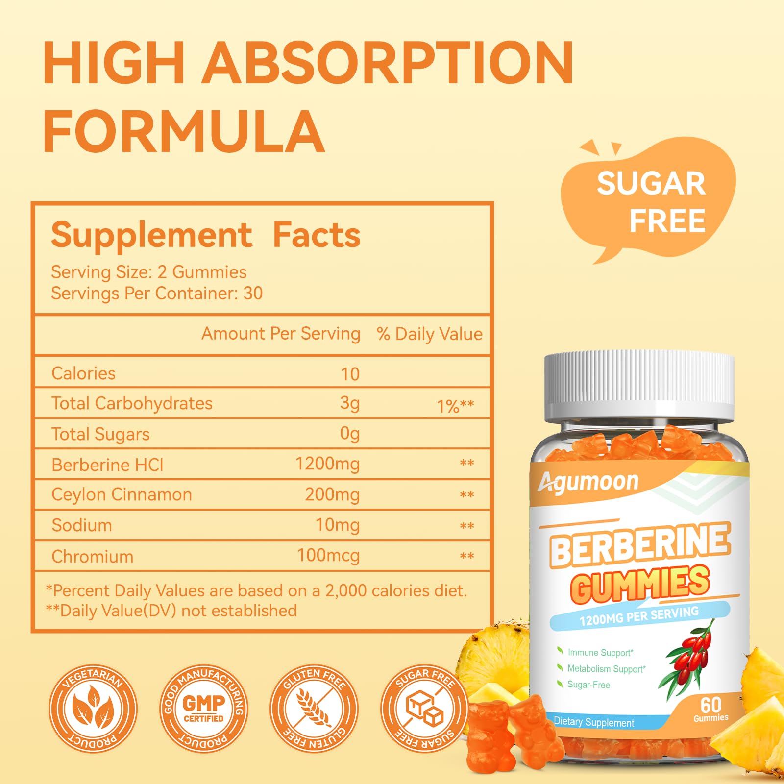 Ceylon cinnamon infused gummy vitamins