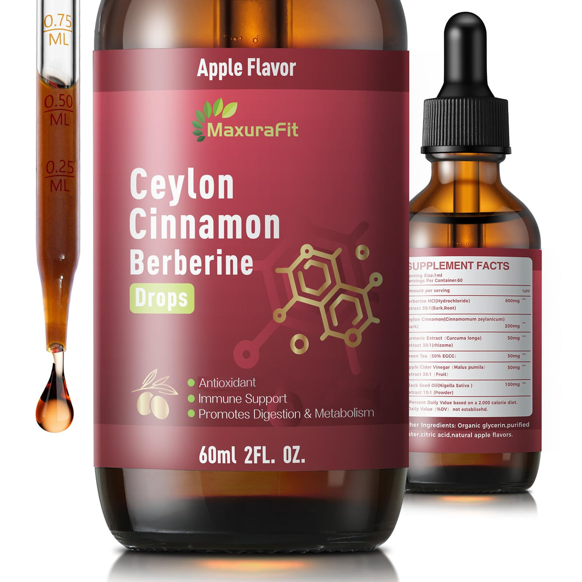 Ceylon cinnamon liquid drops benefits