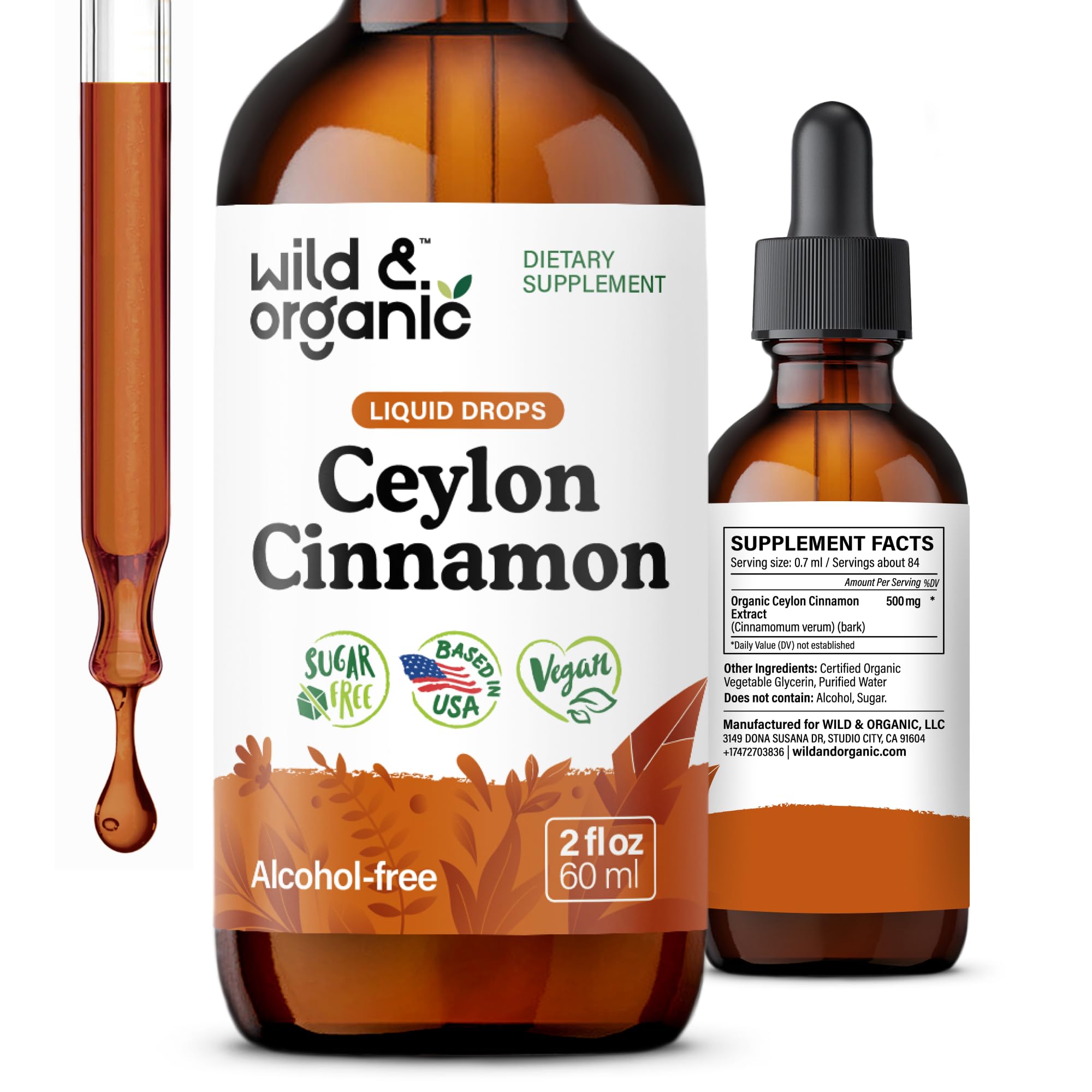 Ceylon cinnamon liquid drops