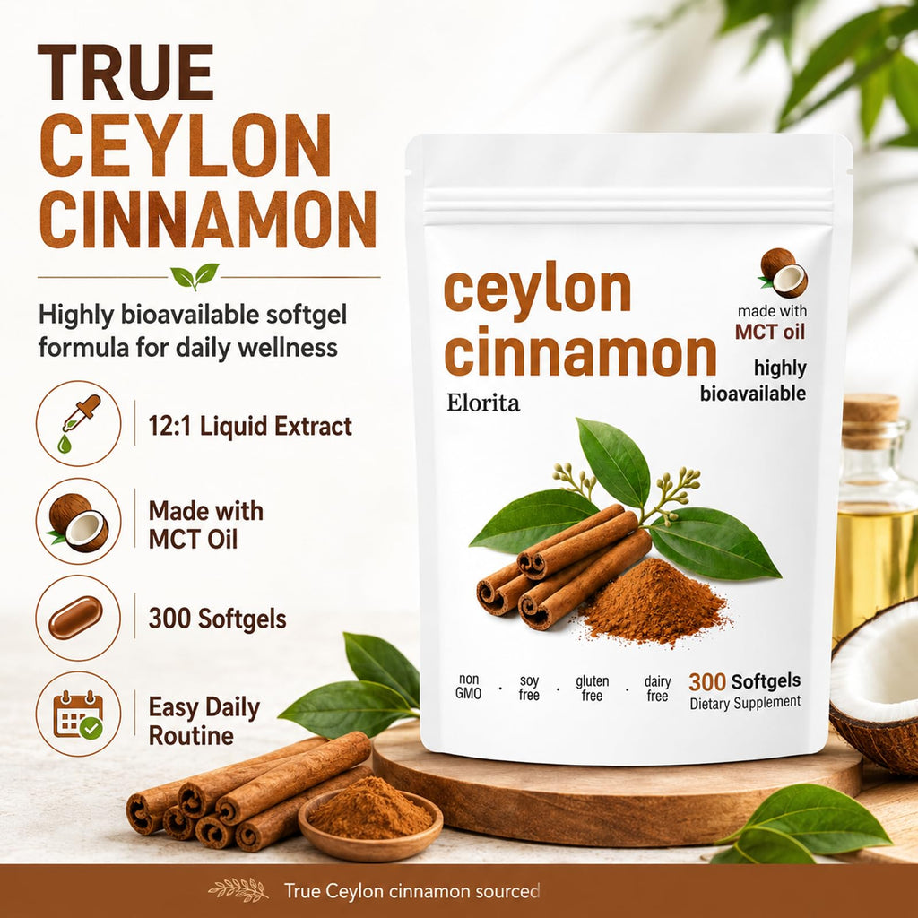 Ceylon cinnamon soft gels for wellness