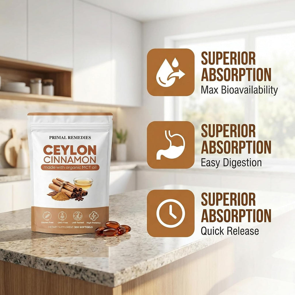 Ceylon cinnamon softgels for blood sugar