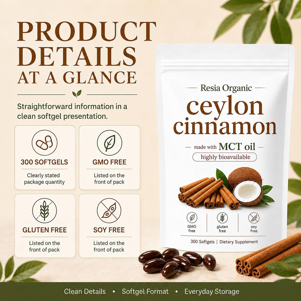 Ceylon cinnamon softgels for blood sugar