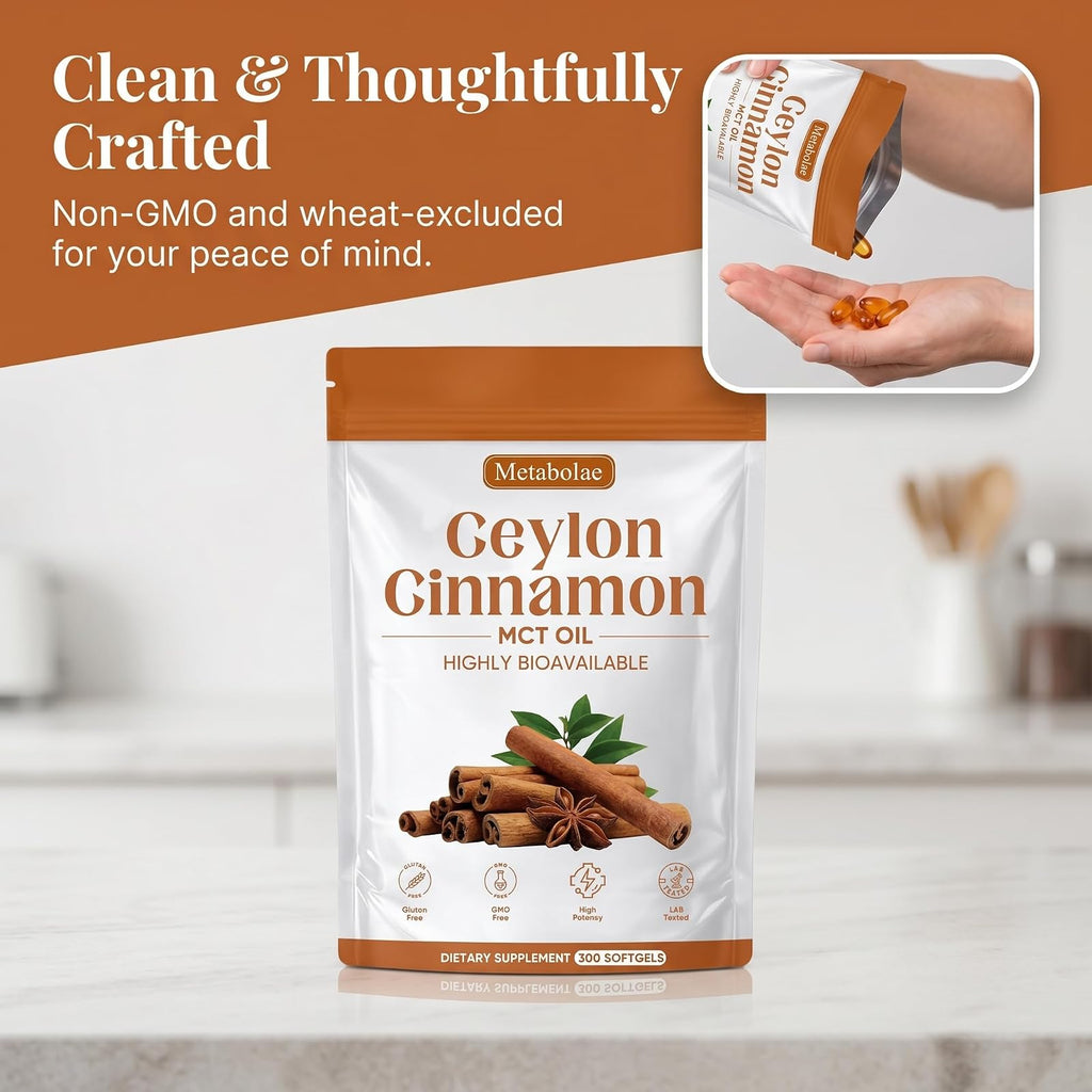Ceylon cinnamon softgels for digestion