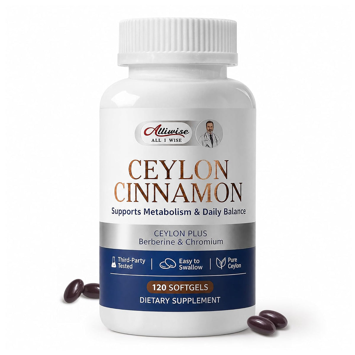Ceylon cinnamon softgels for health