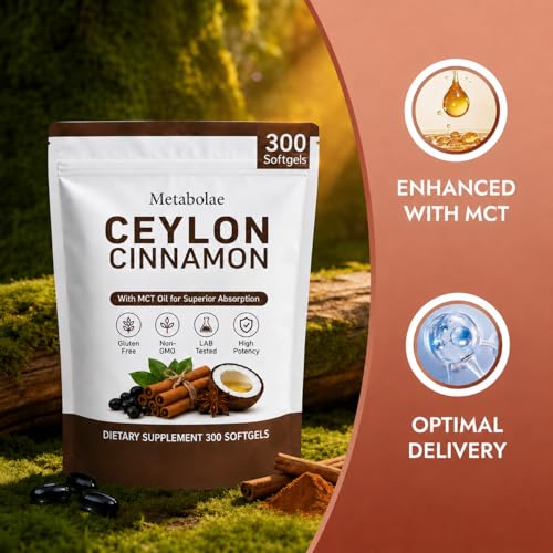 Ceylon cinnamon softgels for metabolism