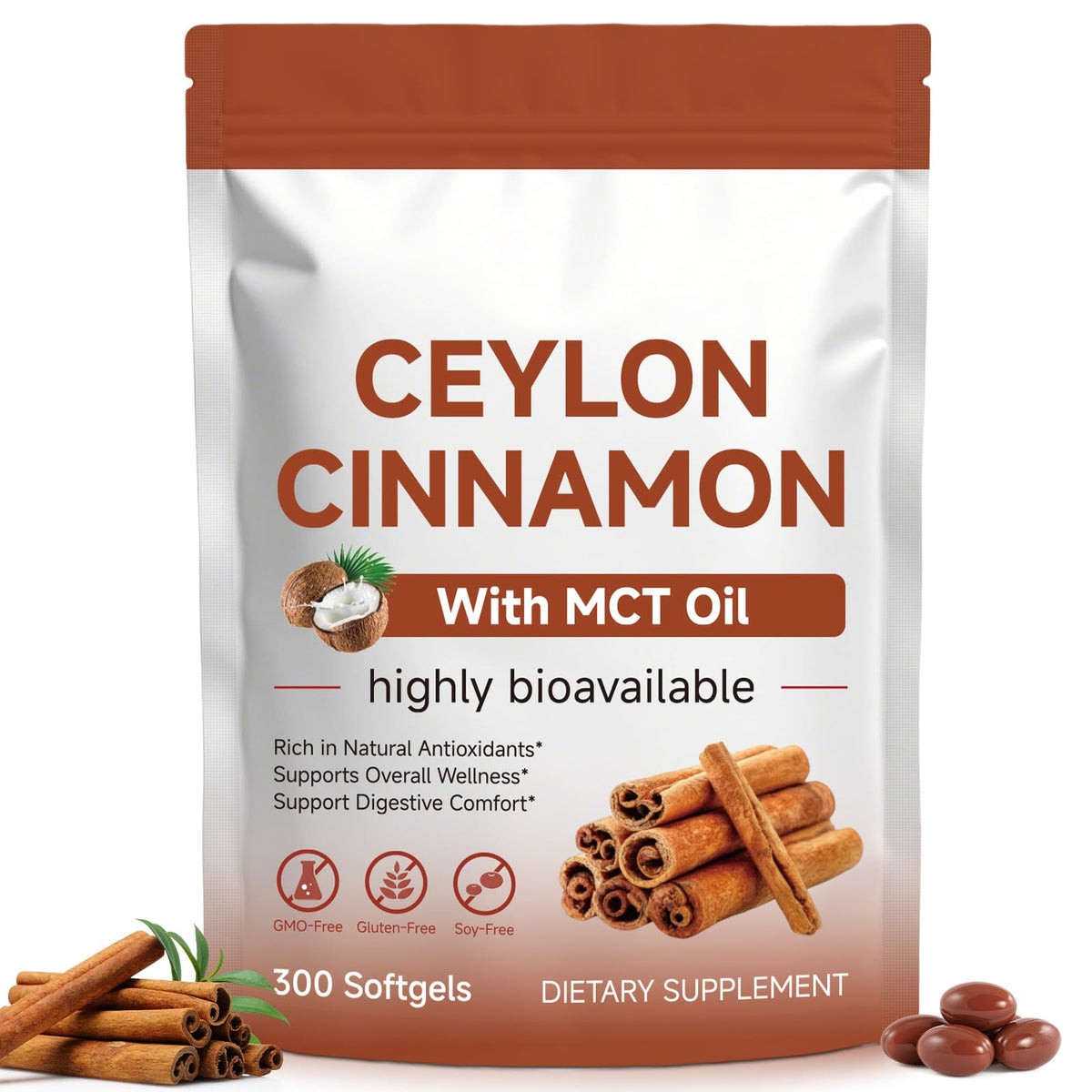 Ceylon cinnamon softgels for wellness