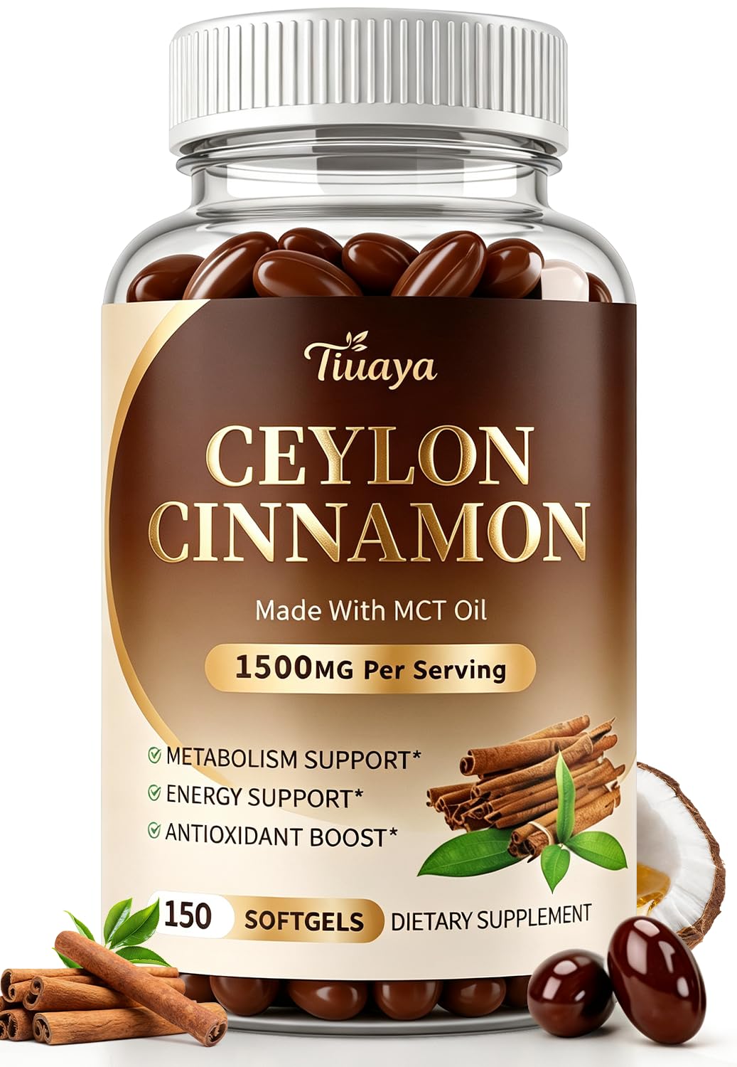 Ceylon cinnamon softgels for wellness