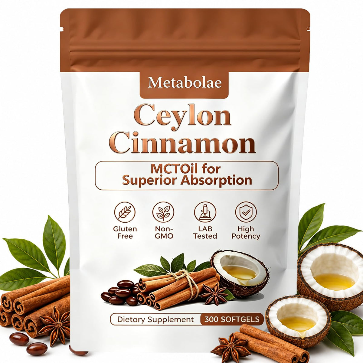 Ceylon cinnamon softgels for wellness