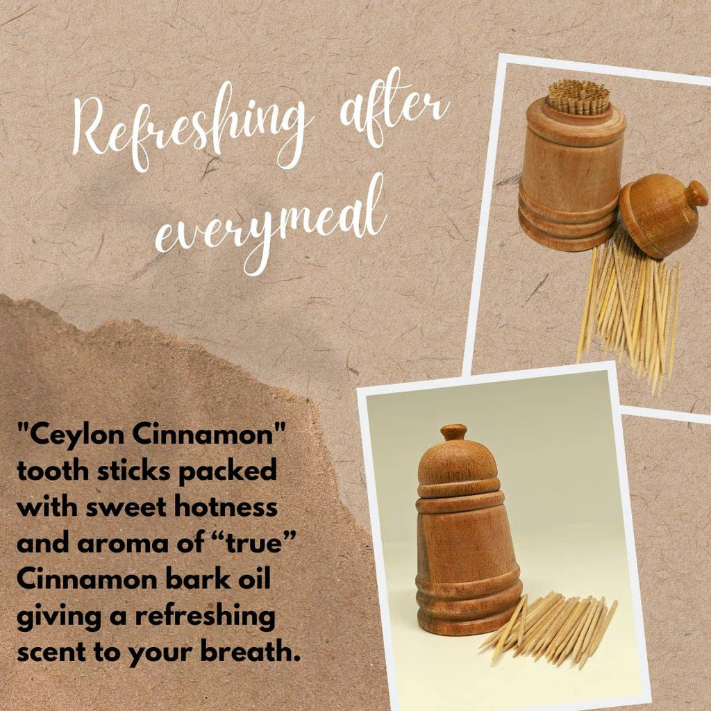 Ceylon cinnamon toothpicks for wellness