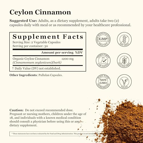 Ceylon cinnamon vegetable capsules