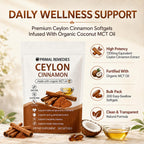Ceylon cinnamon with MCT oil capsules