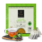 Ceylon green tea bags for energy