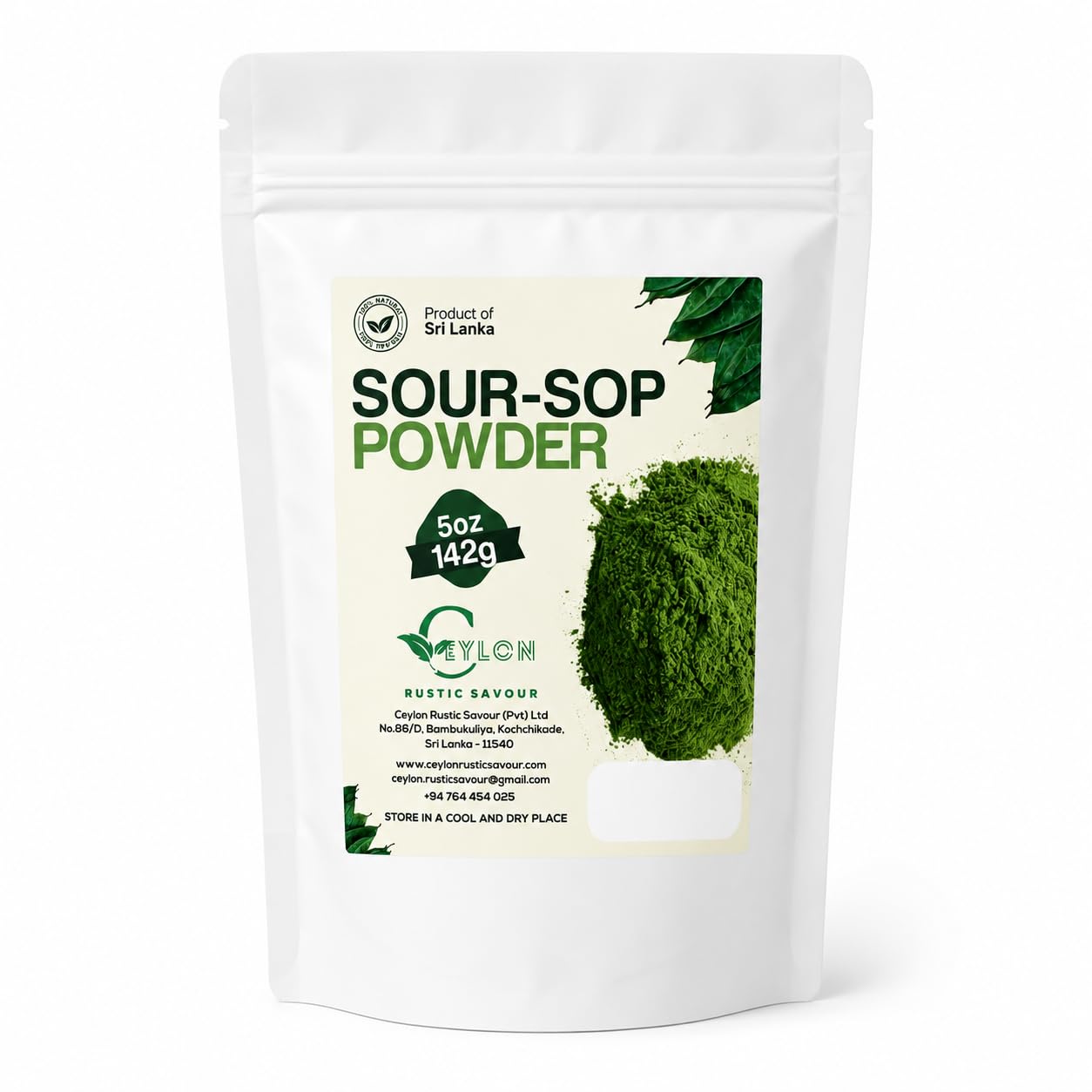 Ceylon Rustic soursop leaf powder benefits