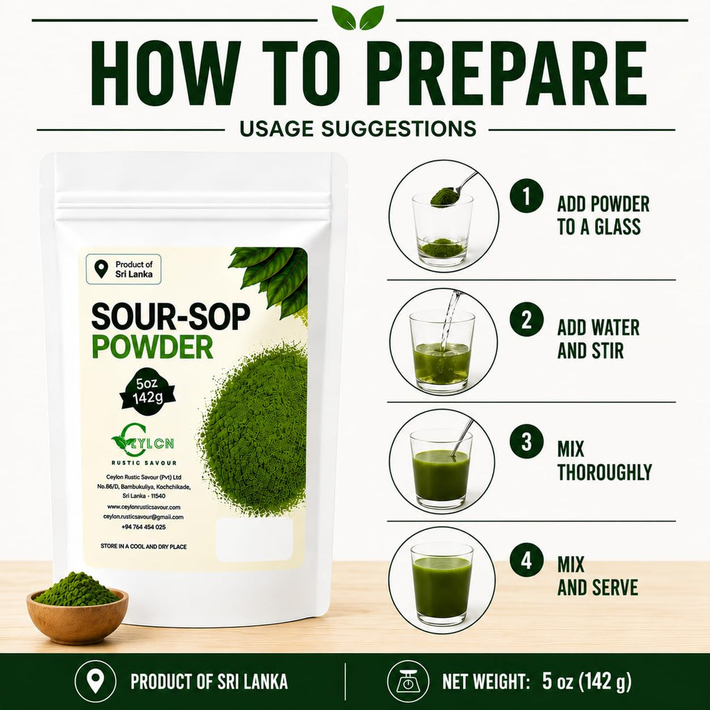 Ceylon Rustic soursop tea infusion