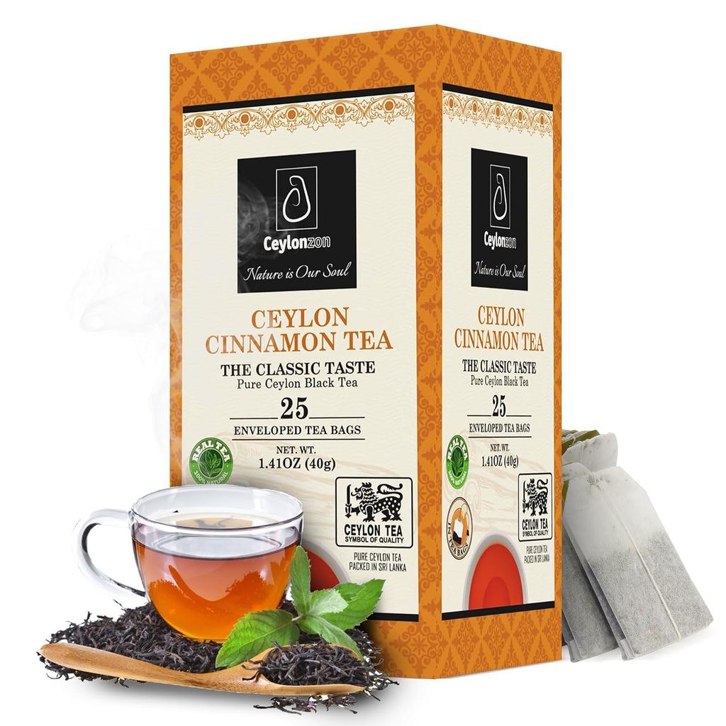 Ceylonzon cinnamon black tea bags