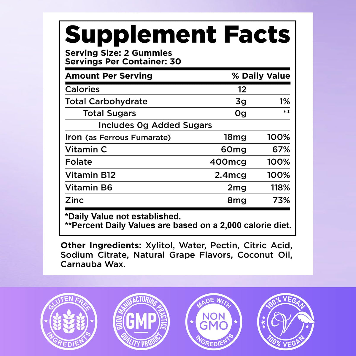 CFILIHTC iron supplement with vitamins
