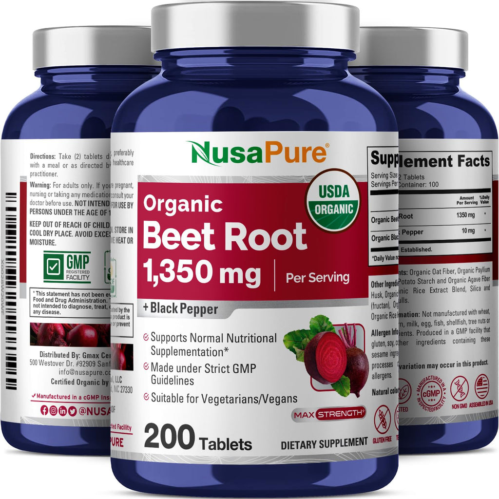 cGMP certified beet root supplements