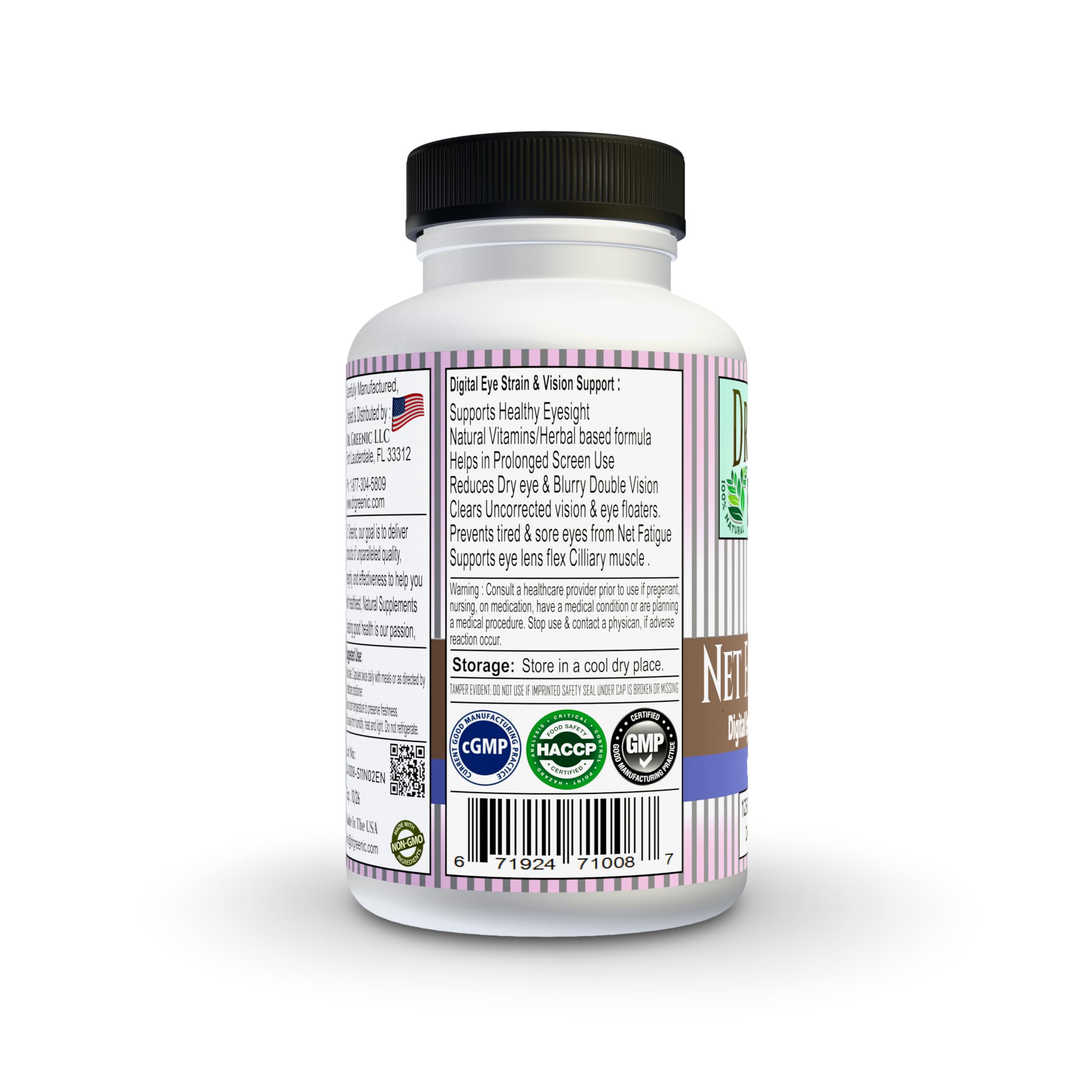 cGMP compliant eye health formula
