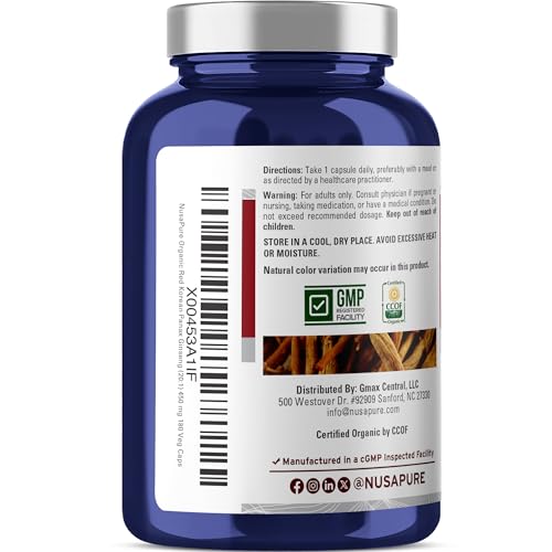 cGMP manufactured ginseng product
