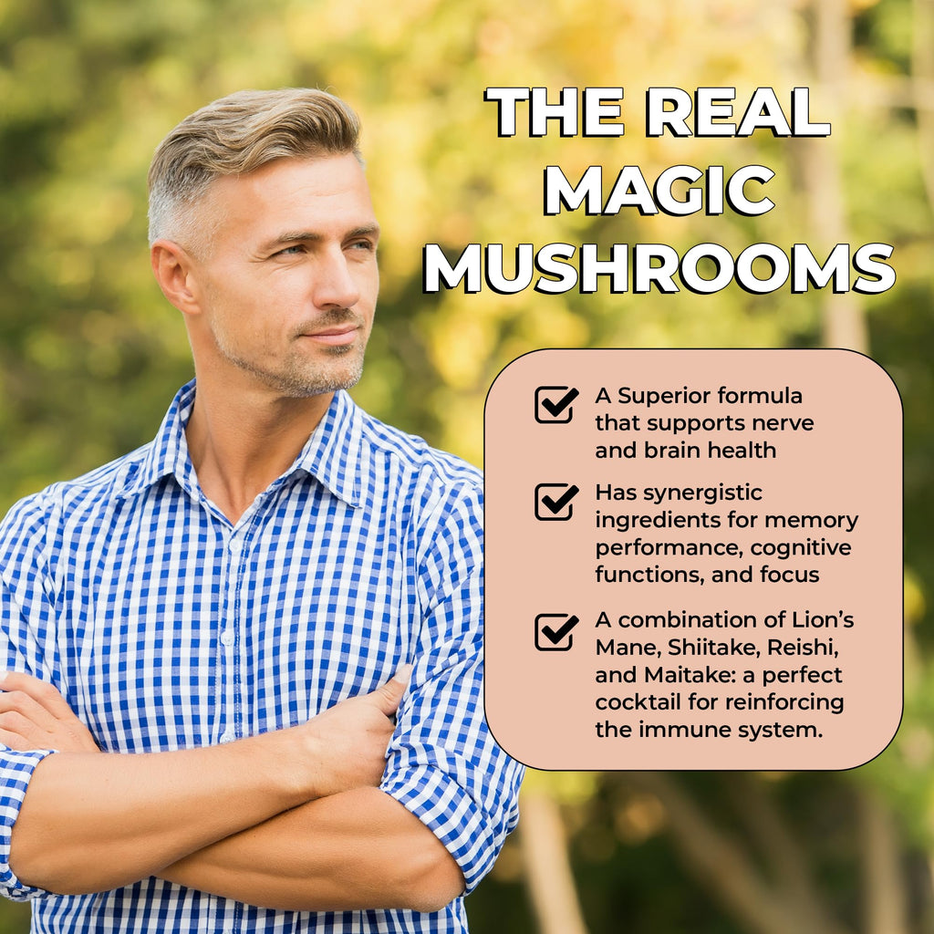 Chaga and lion's mane for brain power