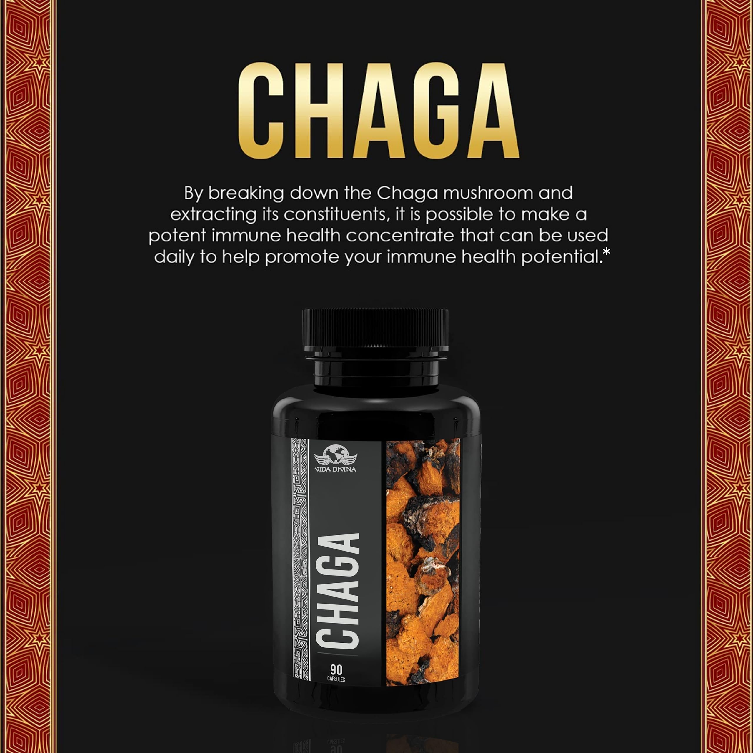 Chaga capsules with essential minerals