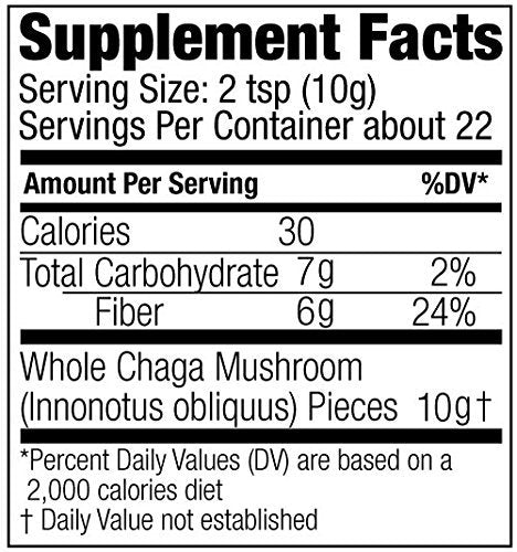 chaga chunks for herbal remedies