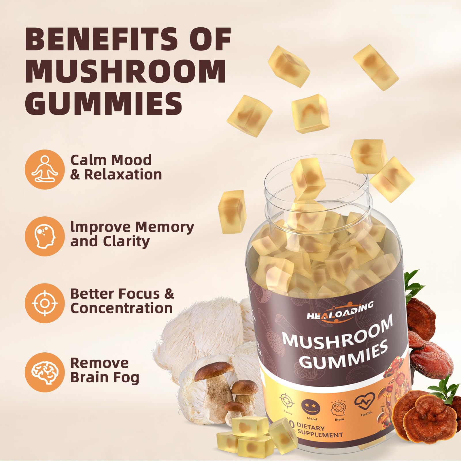 Chaga gummies for immune support