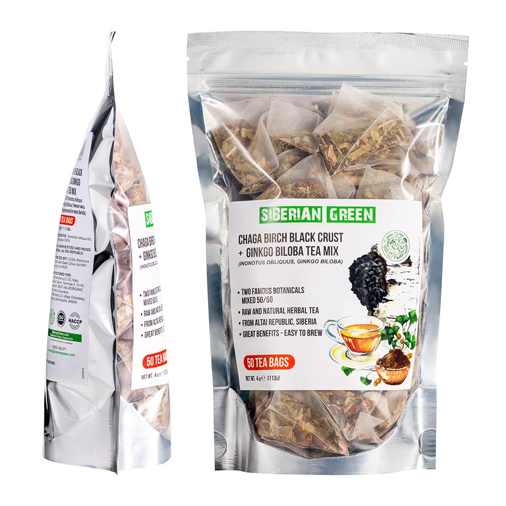 Chaga herbal tea for wellness