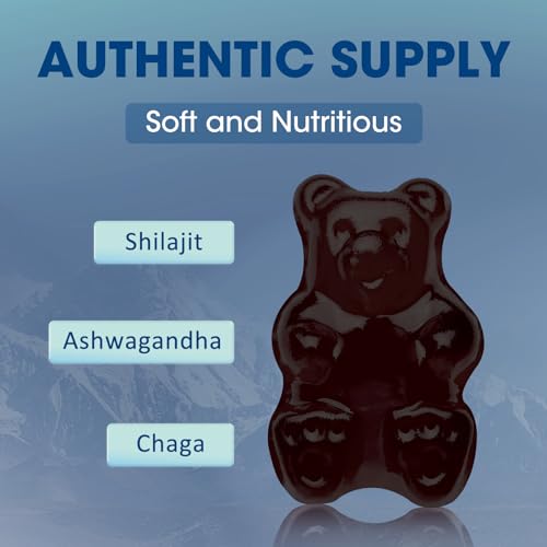 Chaga infused shilajit gummies for health