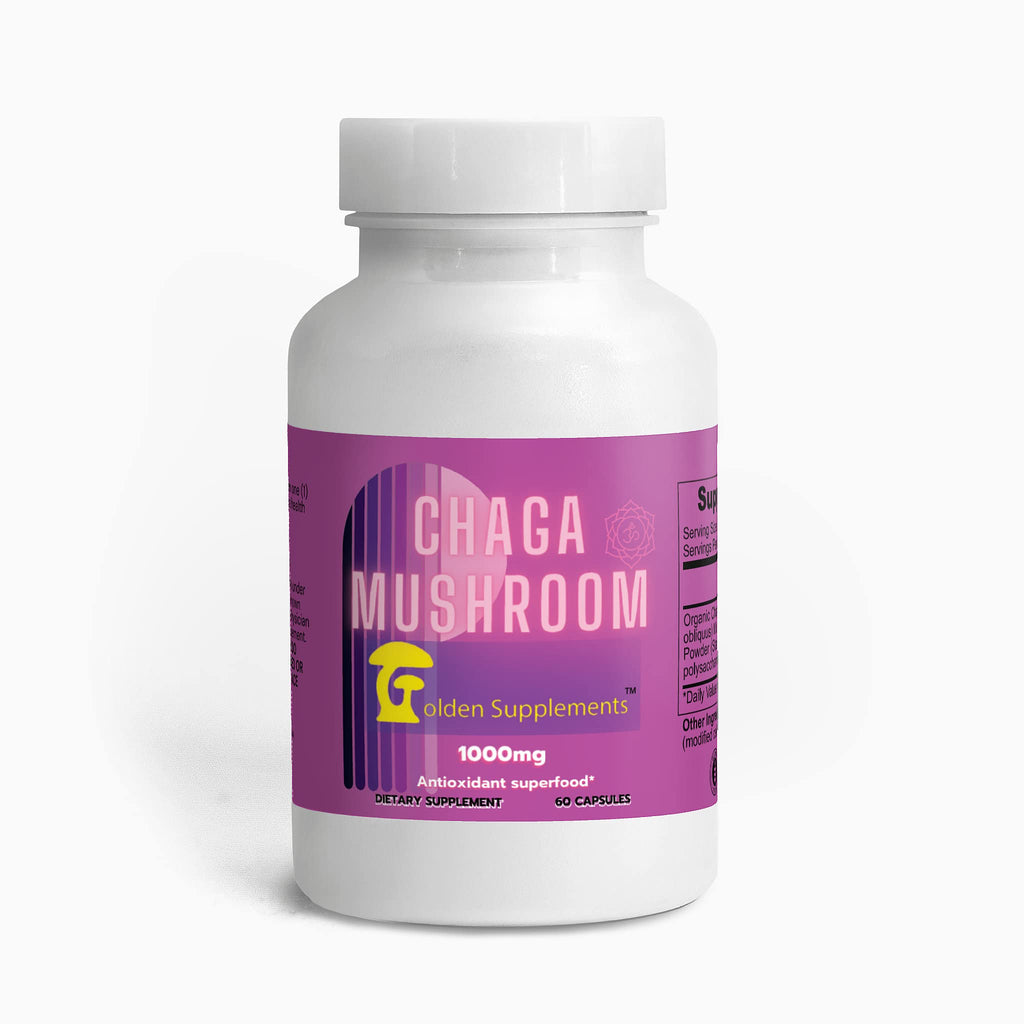 Chaga mushroom capsules for immunity