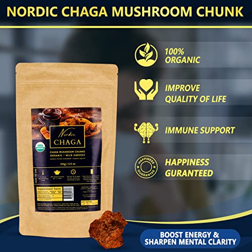chaga mushroom chunks with recipe eBook