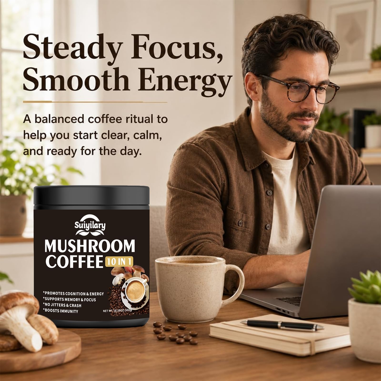 Chaga mushroom coffee health boost